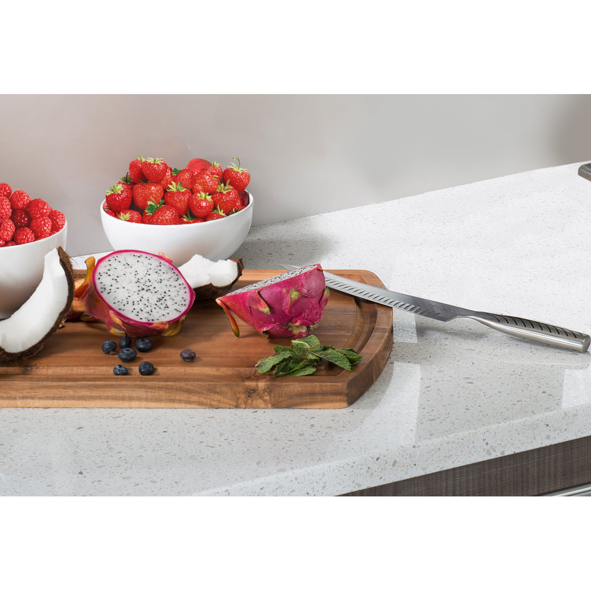 Gotham Steel 10 Piece Knife Block Set & Reviews | Wayfair