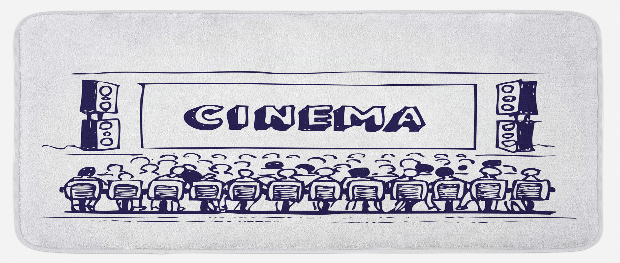 East Urban Home Movie Theater Kitchen Mat | Wayfair