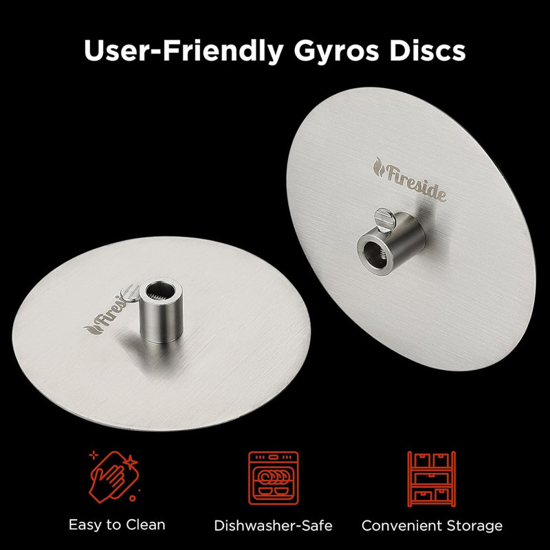 TURBRO Universal Grill Rotisserie Gyros Disc, 304 Stainless Steel ...