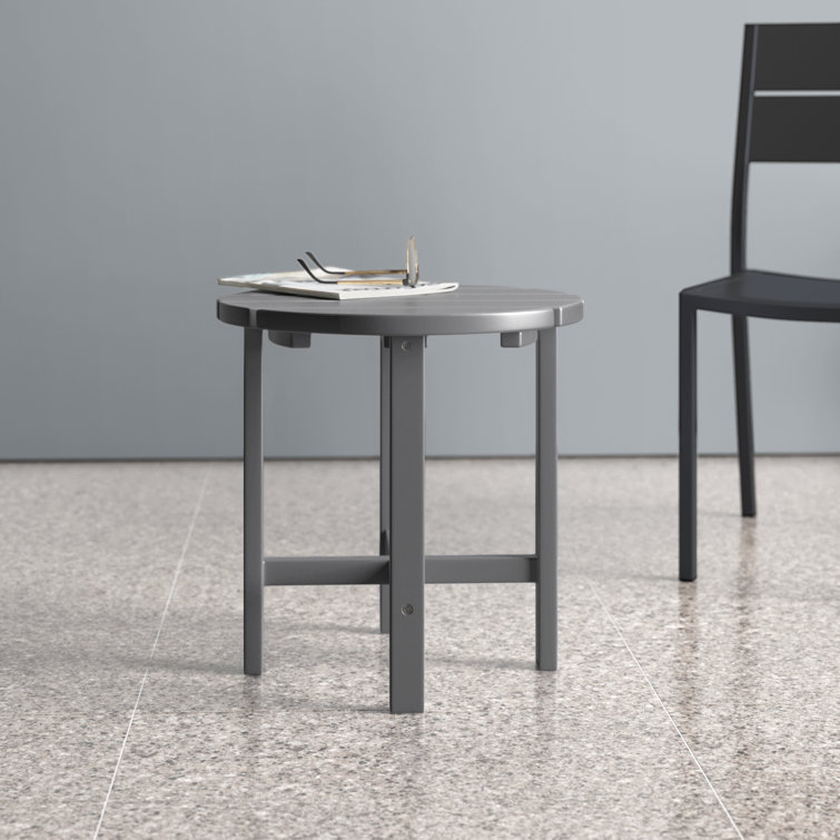 Lark Manor Salvo All-weather Patio Round Adirondack HDPE Plastic /Resin ...