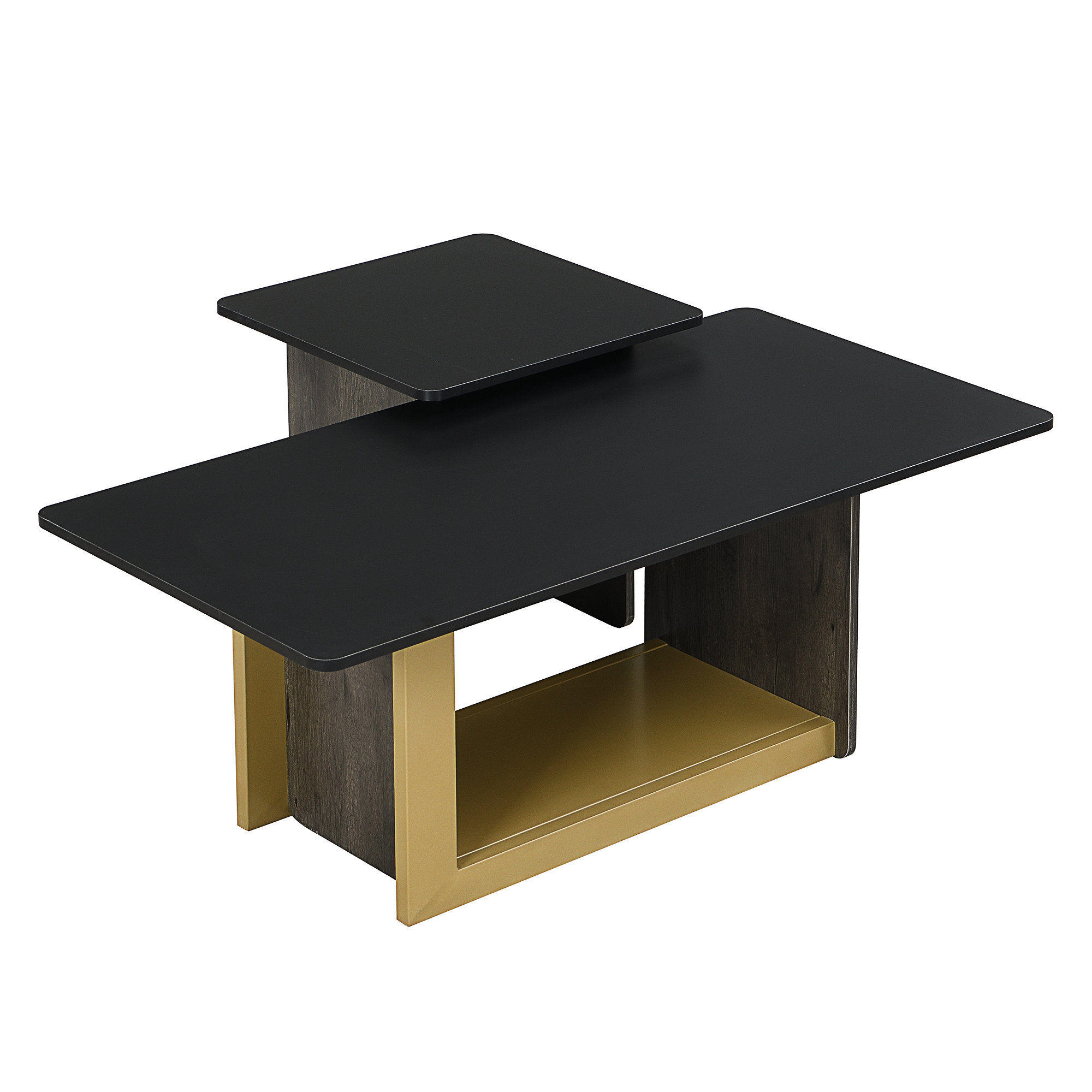 Latitude Run® VIBE HAUS Modern Light Luxury TV Stand And Coffee Table ...