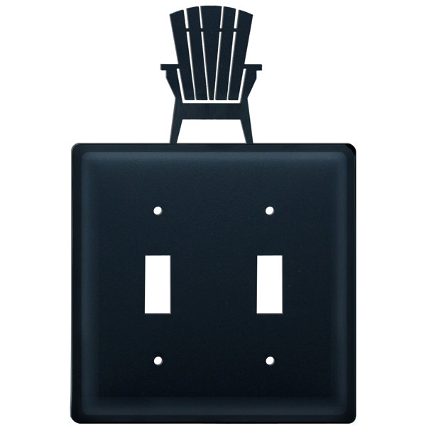 Village Wrought Iron No Subject 2 - Gang Toggle Light Switch ...