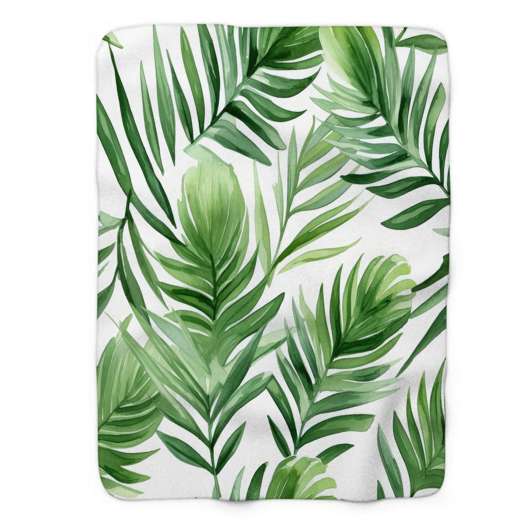 MentionedYou Tropical Foliage Fiesta - 1 Piece Premium Sherpa B Throw ...
