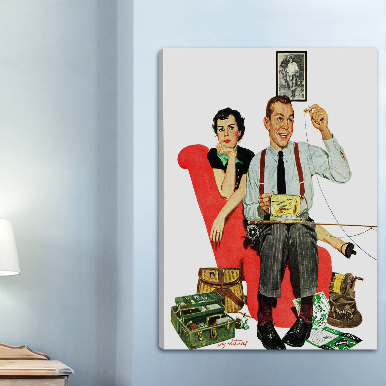 Marmont Hill Fishing Season by Coburn M. Whitmore Print on Wrapped ...