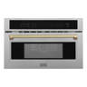 ZLINE Autograph Edition 30 in. 1.6 cu ft. Convection Microwave Oven in ...