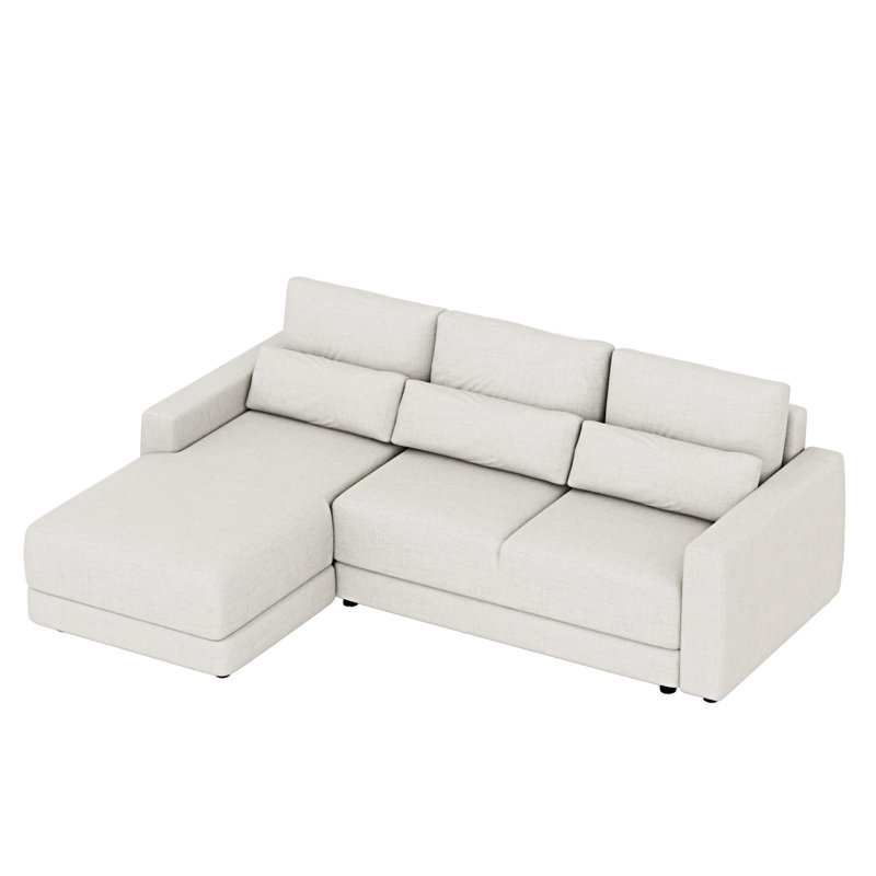 Latitude Run® L-Shaped Modular Sectional Sofa With Removable Back ...