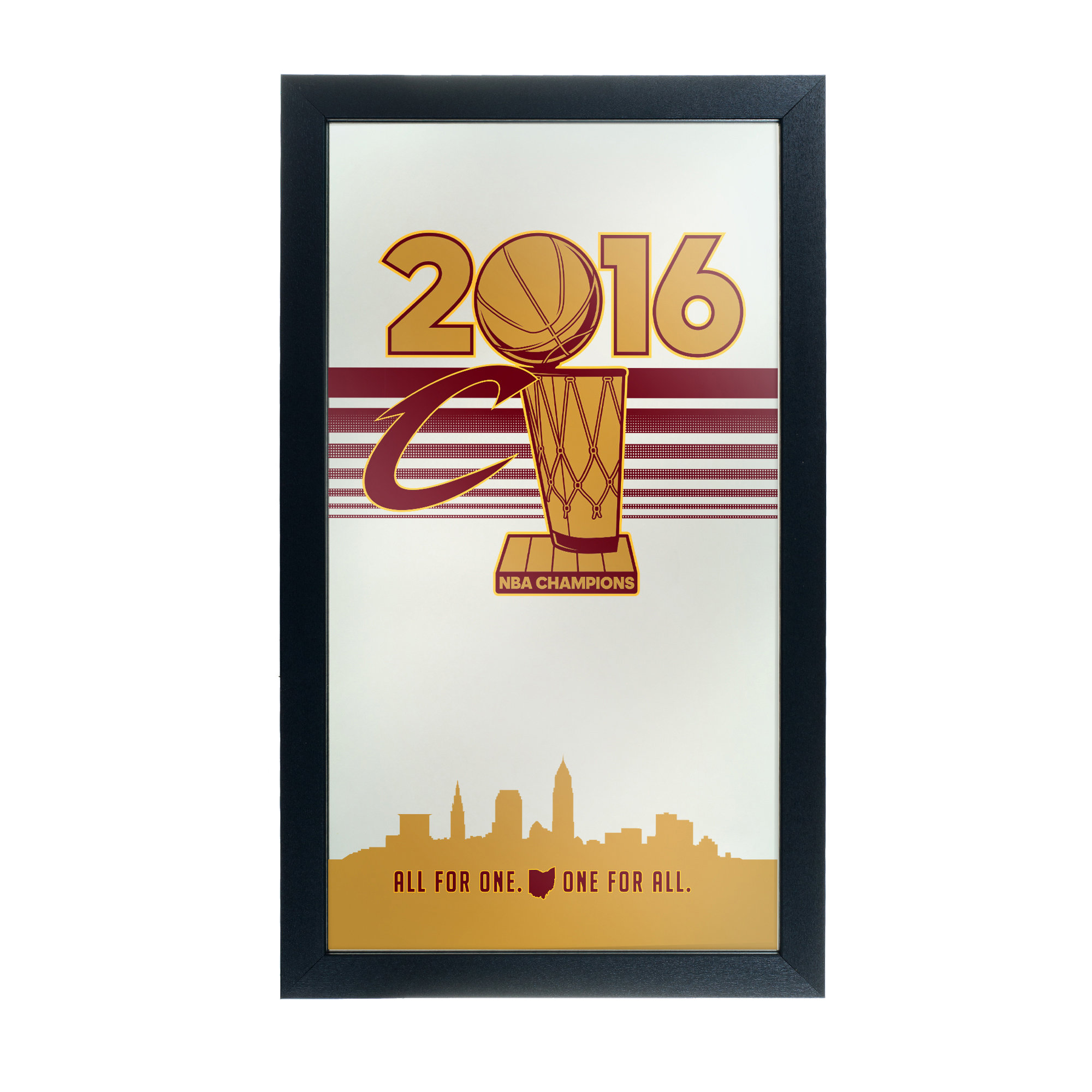 Trademark Global NBA Cleveland Cavaliers 2016 Champions Graphic Art ...