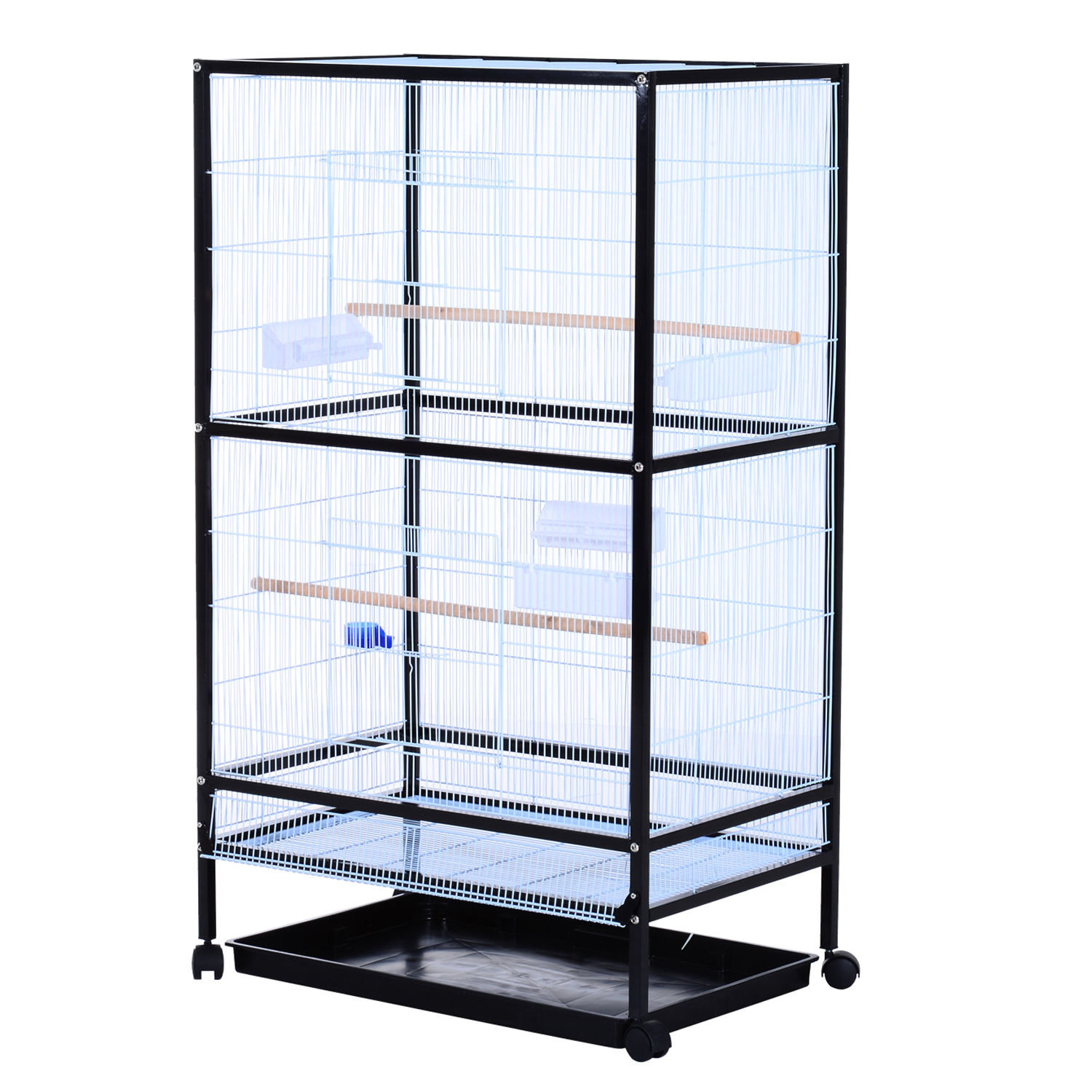 Tucker Murphy Pet™ Fernwood Rolling Flight Cage Bird House with Casters ...