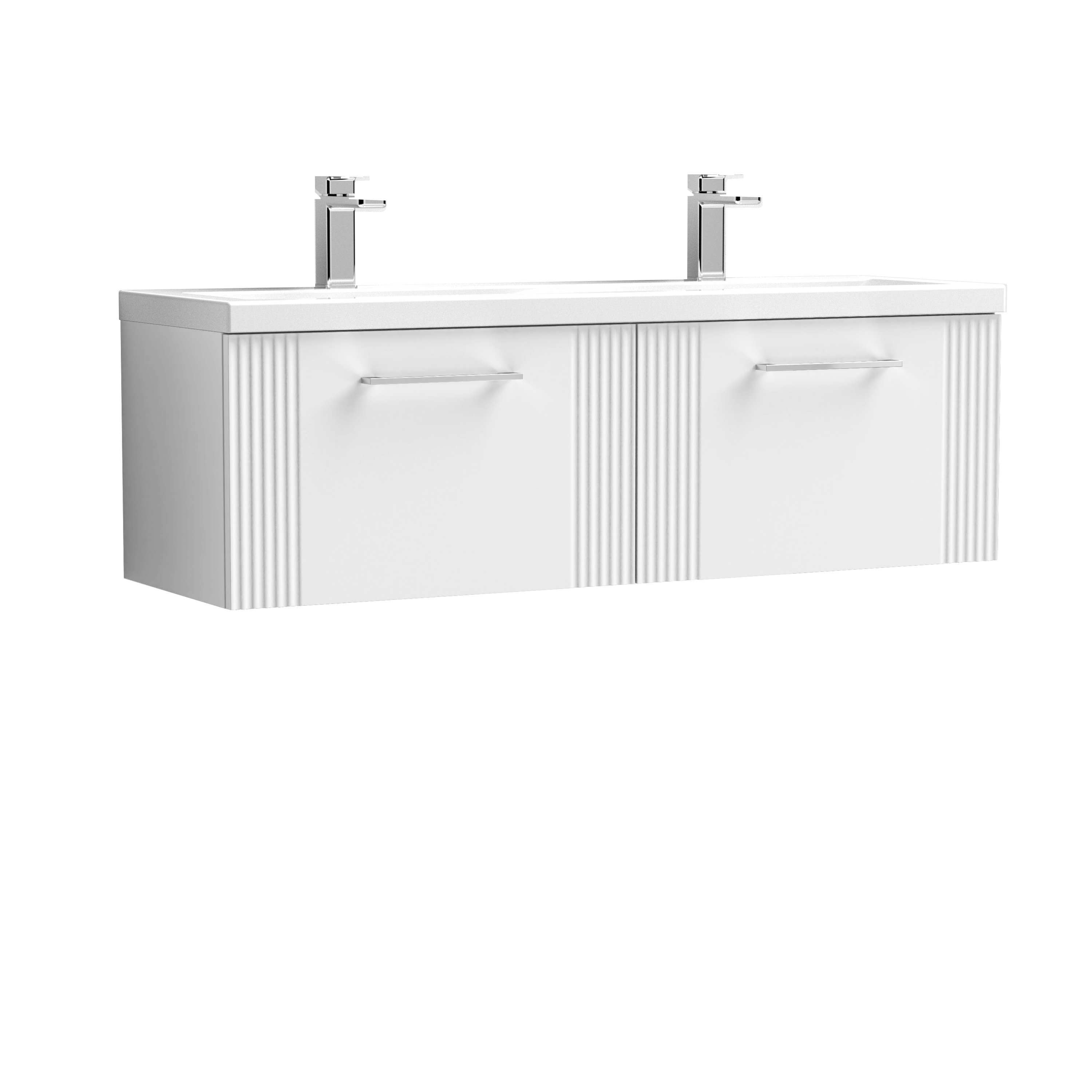 Nuie Deco 1205 mm Wall Hung Double Vanity Unit | Wayfair.co.uk
