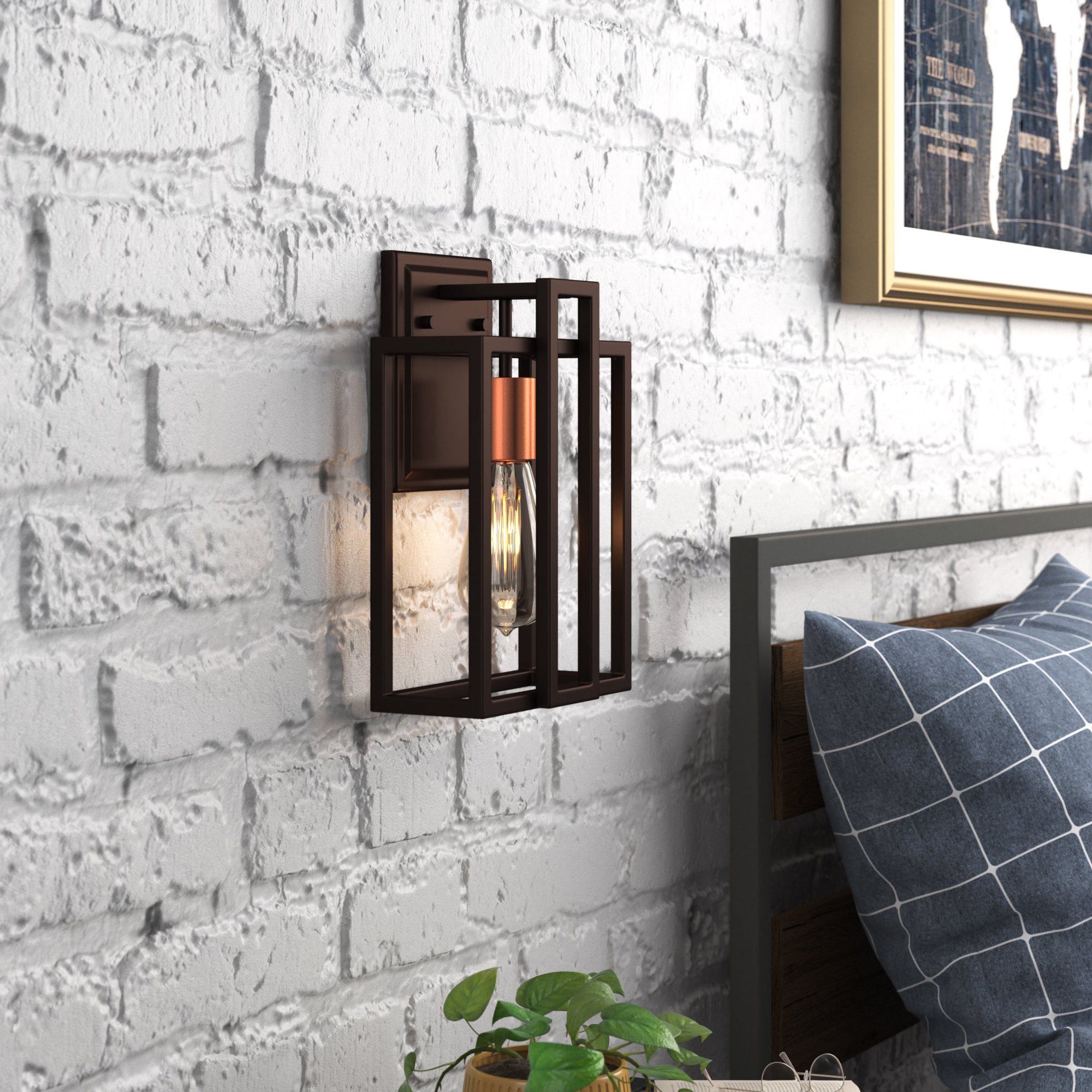 Steelside™ Larchmont Armed Sconce & Reviews | Wayfair