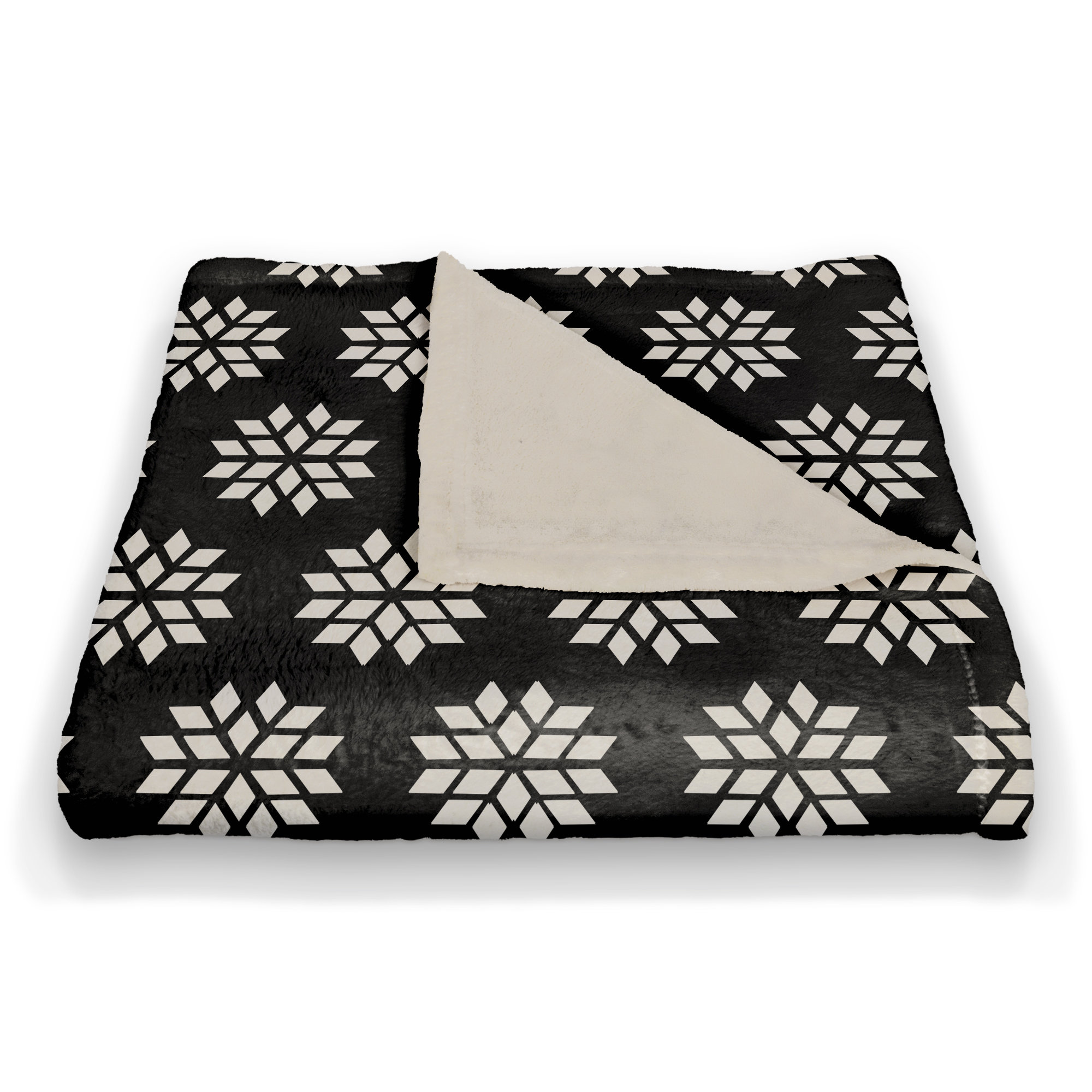 Designs Direct Creative Group Snowflake Fleece Throw | Wayfair