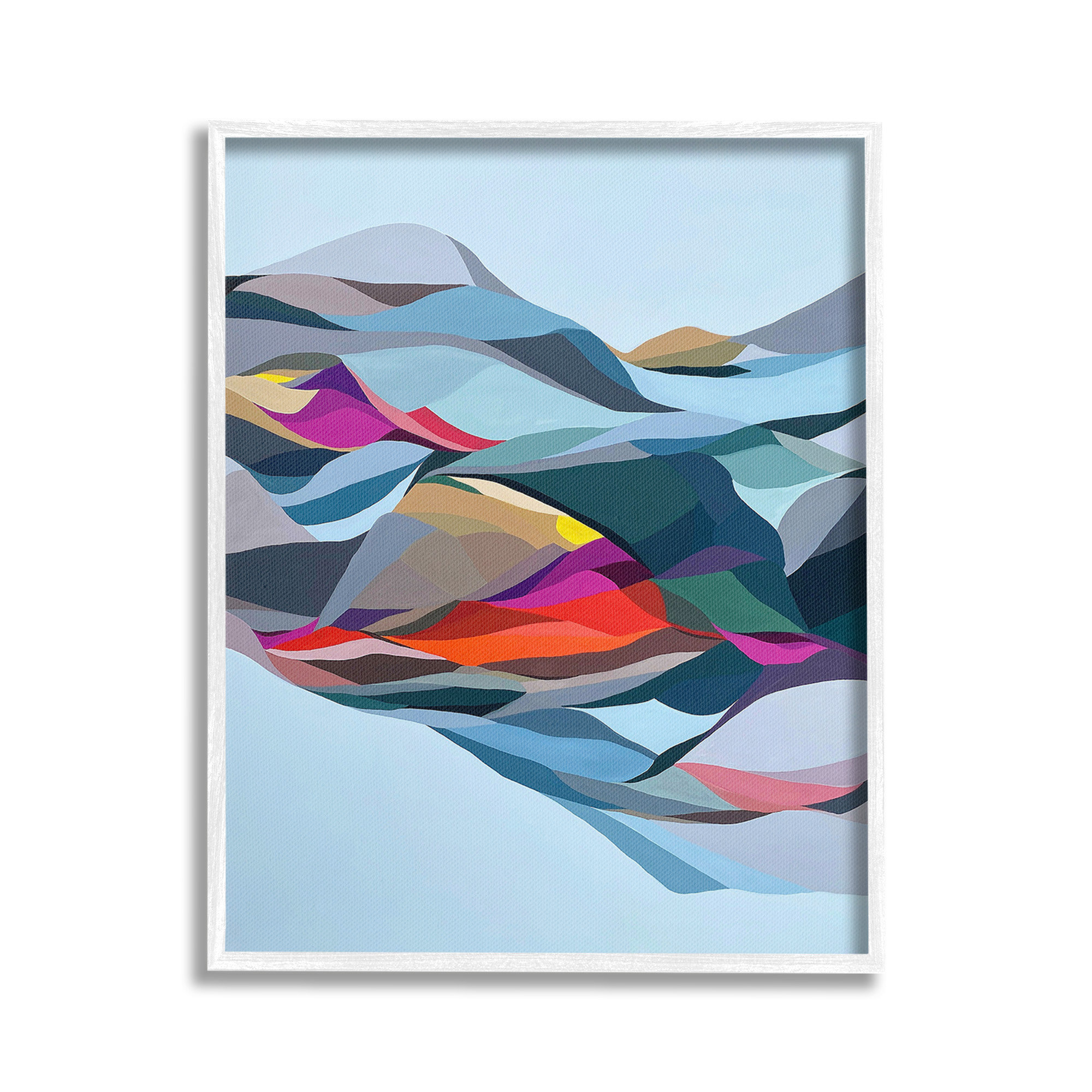 Orren Ellis " Flowing Geometric Shapes Single Picture Frame " by Erika ...
