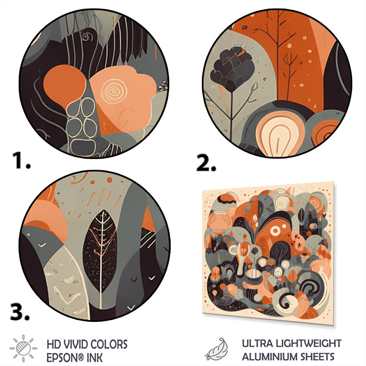 Ivy Bronx Emberlee Emberlee Evolving Abstractions II On Metal Print ...