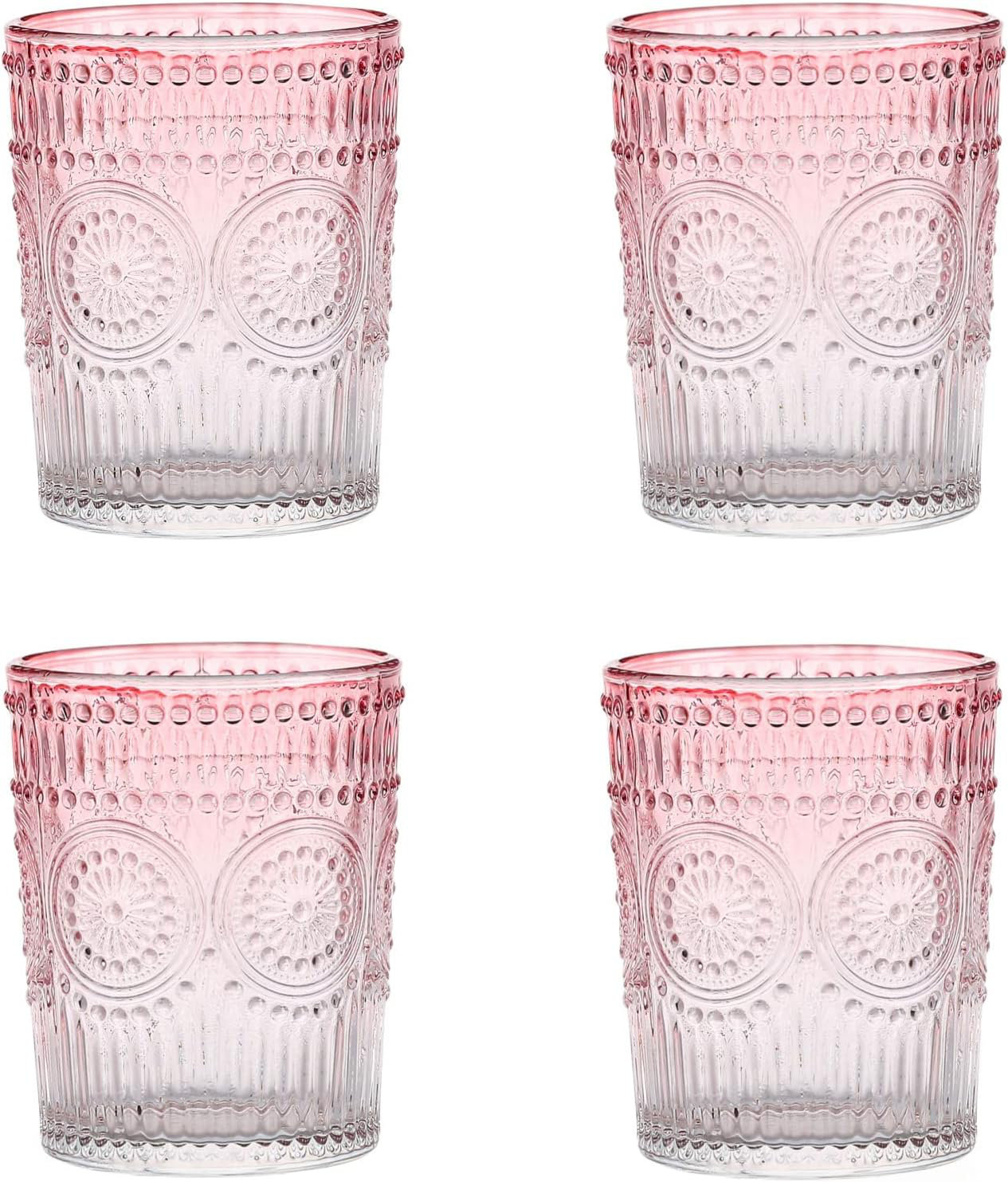 Bungalow Rose Drinking Glasses Set , Vintage Drinking Glasses, Coloured ...