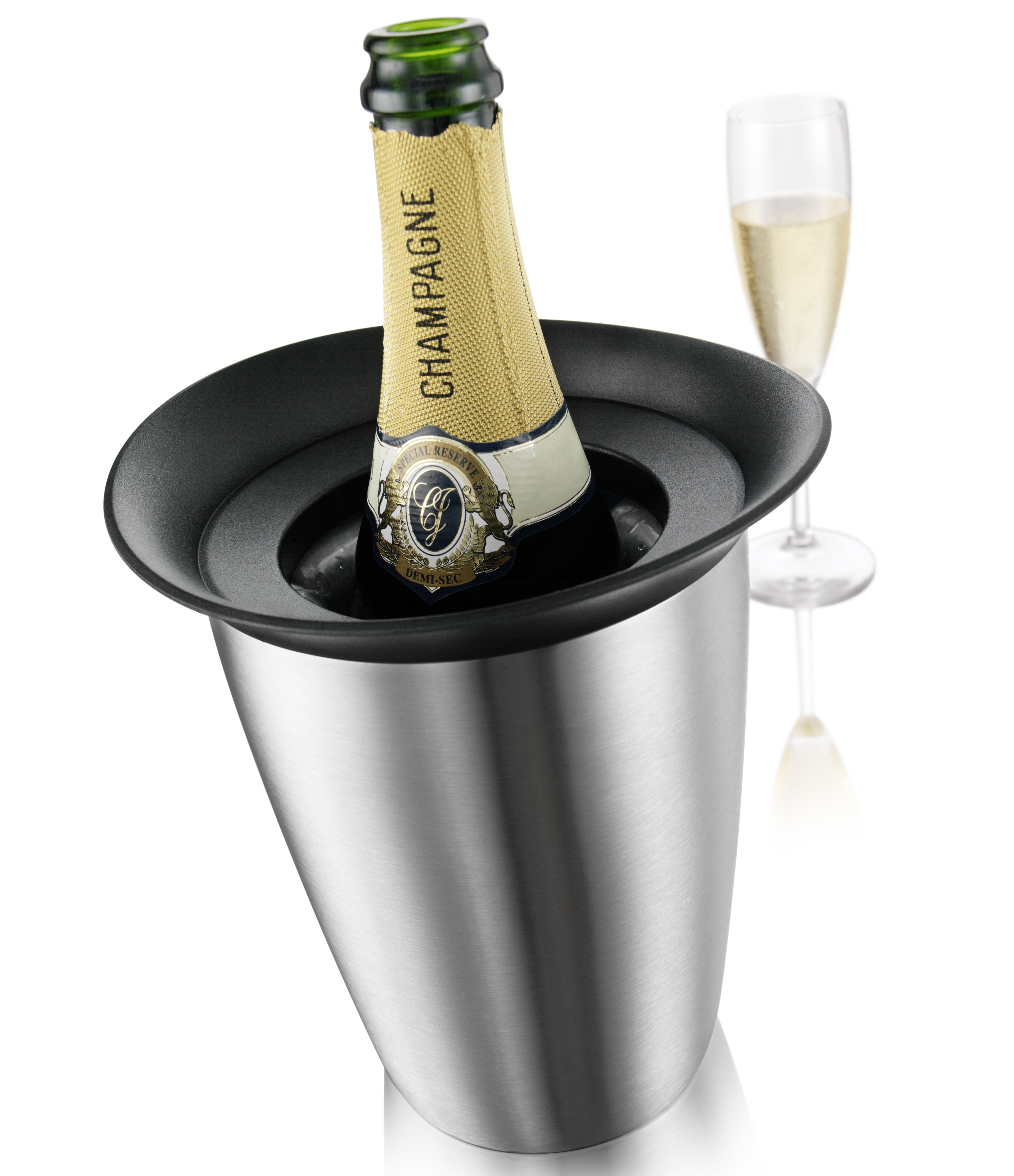 Vacu Vin Elegant Stainless Steel Champagne Bucket | Wayfair
