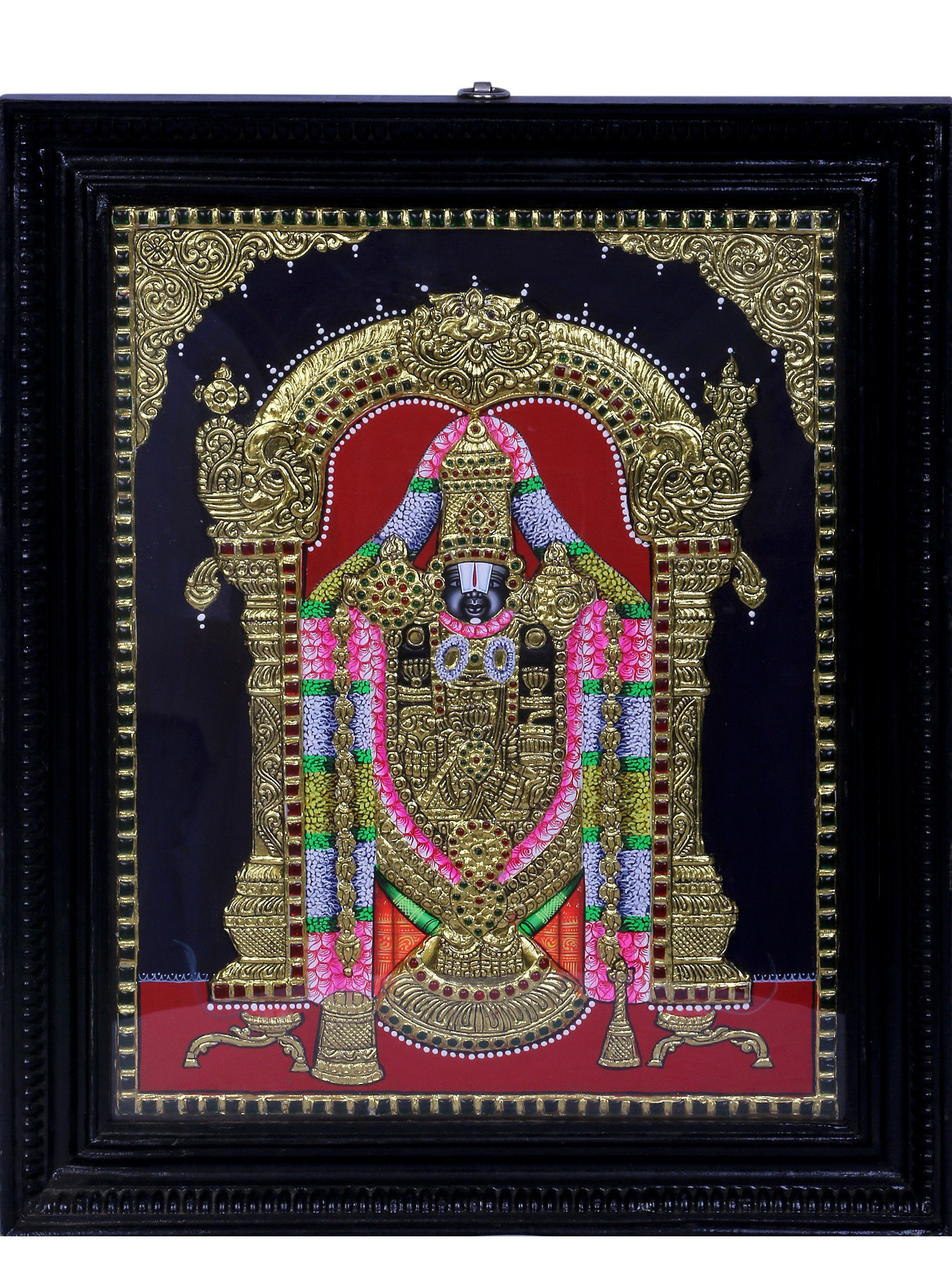 Exotic India Lord Tirupati Balaji Tanjore Painting | Traditional ...