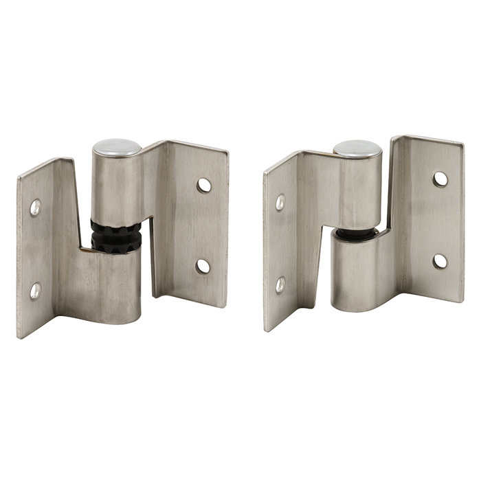Prime-Line Surface Mounted Hinge Set, Right Hand In/Left Hand Out, with ...
