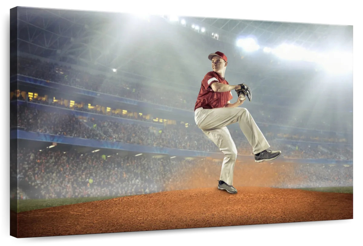Ebern Designs Sireci Baseball Pitcher Stance | Wayfair