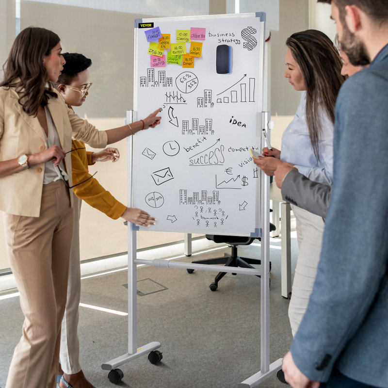 VEVOR Freestanding Reversible Magnetic Small Whiteboard & Reviews | Wayfair