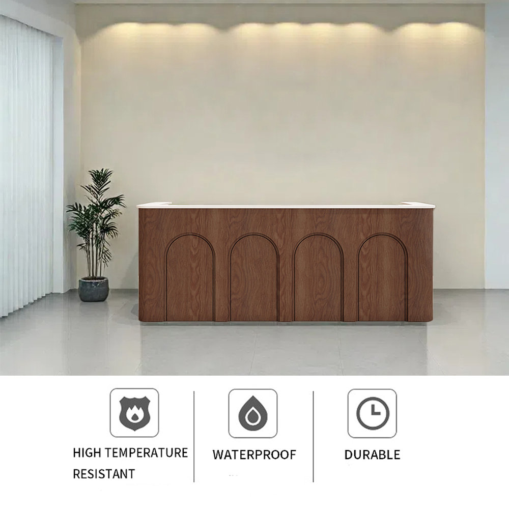 Artistic Soul XKX Premium Furniture Rustic Front Desk with Locking ...