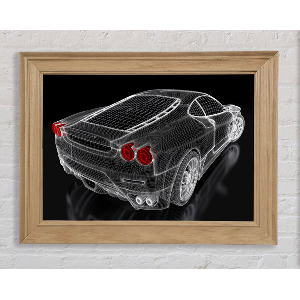 Bright Star Ferrari F430 Drawing - Single Picture Frame Art Prints ...