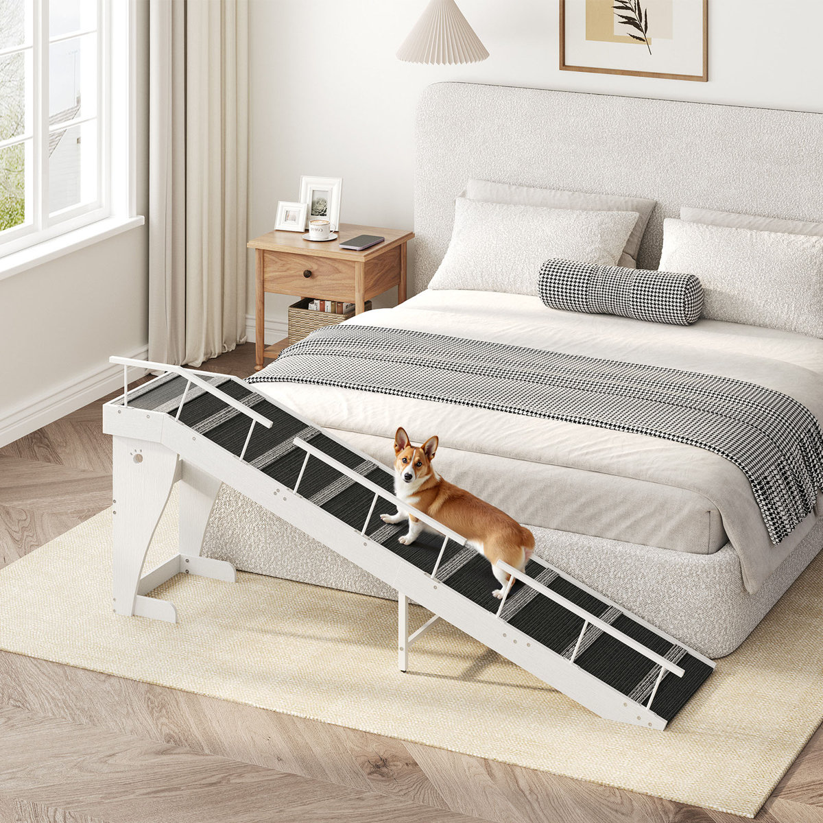 Tucker Murphy Pet™ Pet Ramp for Bed, Large Dog Ramp with Non-Slip ...