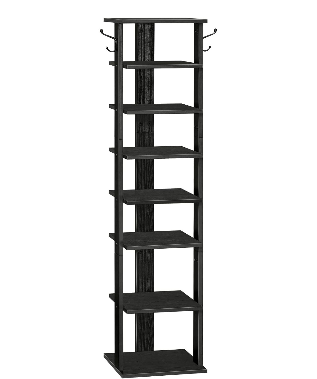 17 Stories Shoe Rack 7 Tier Vertical Storage Organizer Narrow Metal ...