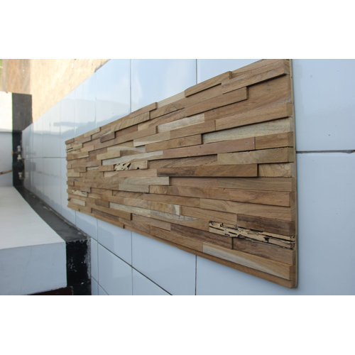 Java Creations Matrix 12" x 48" Reclaimed Engineered Wood Wall Paneling ...