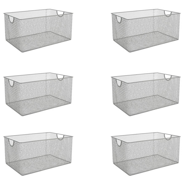 Rebrilliant Kitchen Pantry Organizer Upper Wire Basket Set & Reviews ...