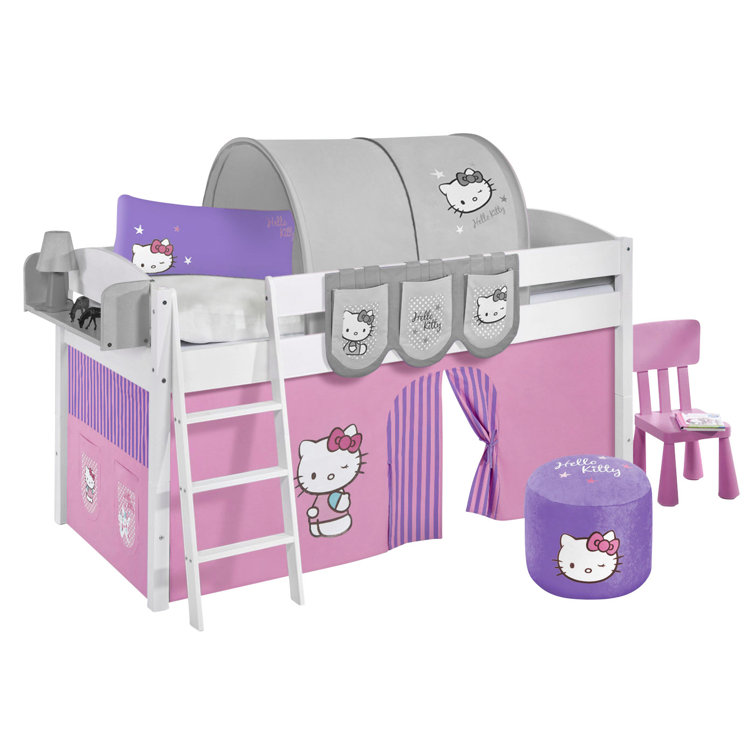Lilokids Hello Kitty European Single (90 x 200cm) Mid Sleeper Bed ...