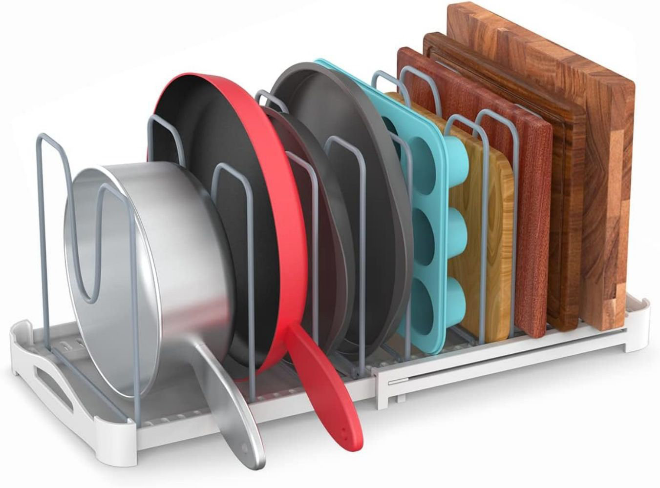 Prep & Savour Metal Rectangle Countertop / Cabinet Pot Rack | Wayfair