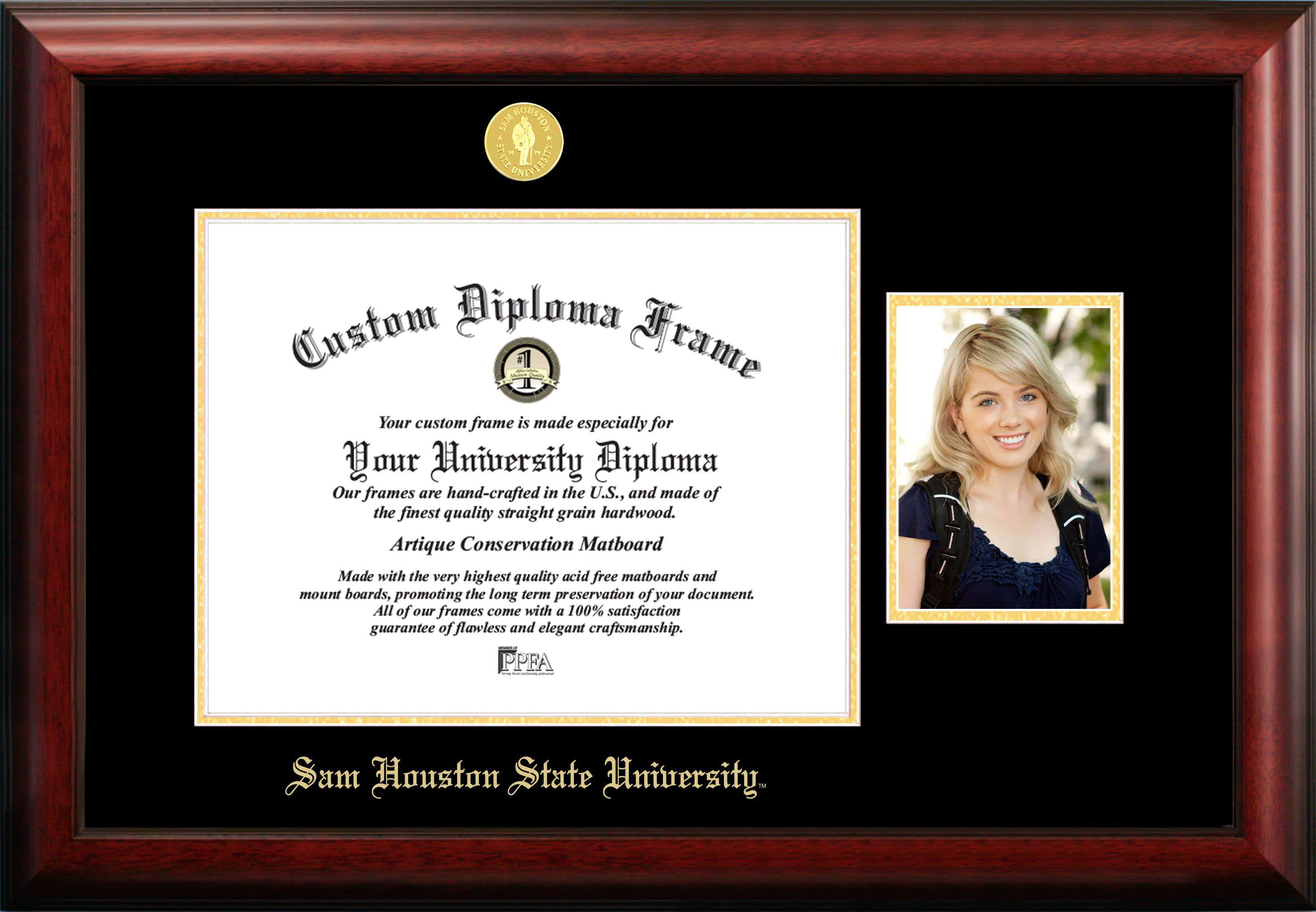 Campus Images Sam Houston State Embossed Diploma Picture Frame | Wayfair