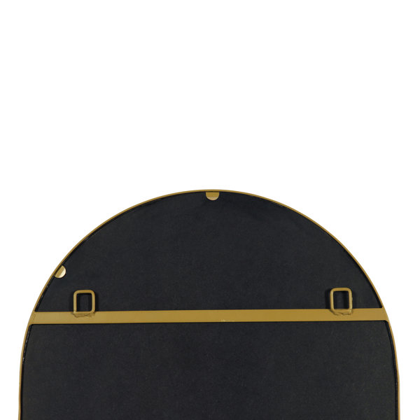 Ebern Designs Mila Wall Mount Arched Mirror with Slim Metal Frame ...