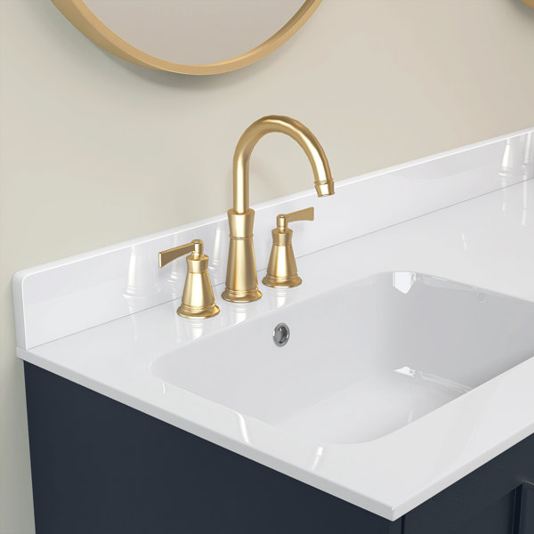 Ogonbrick 60" Solid Surface Backsplash In White | Wayfair