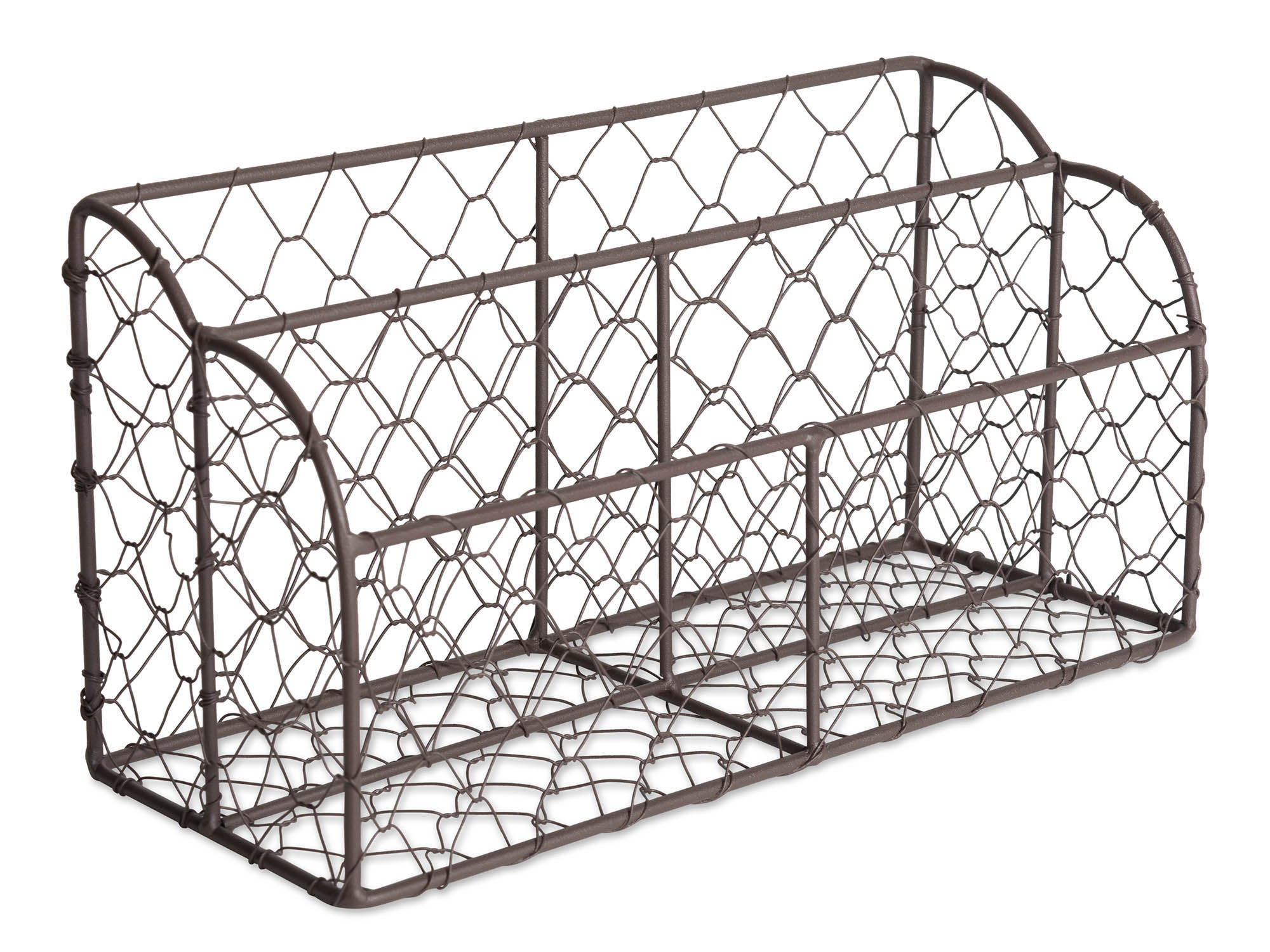 Gracie Oaks Doby Chicken Wire Metal Desktop Paper Organizer & Reviews ...