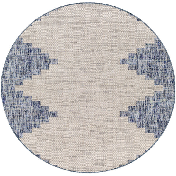 Natur Pur Round Outdoor Boho Rug/White & Reviews | Wayfair.co.uk