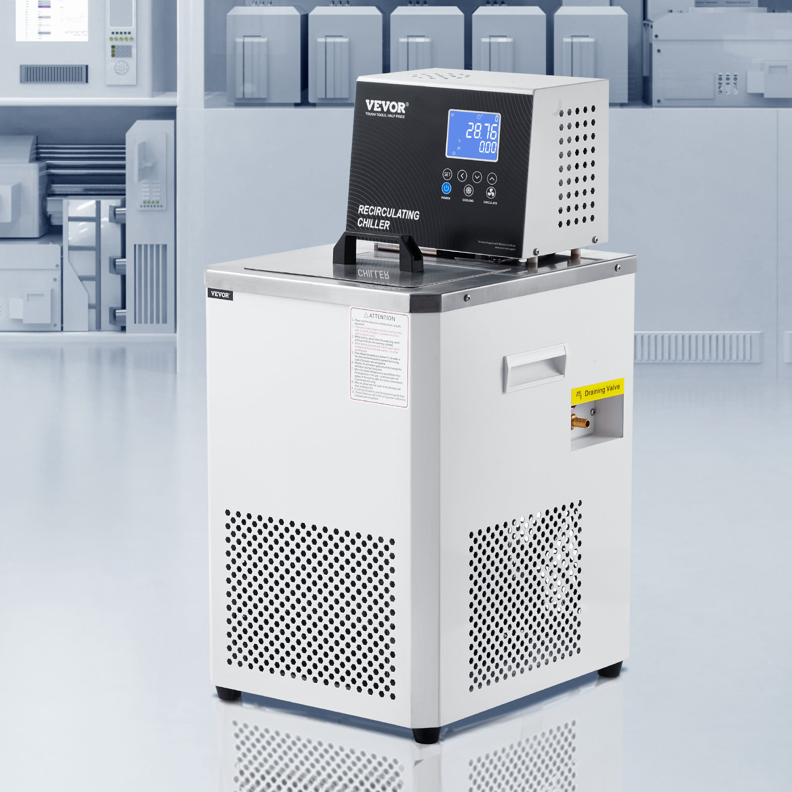 VEVOR Laboratory Chiller Circulator 6L Lab Recirculating Chiller 23°F ...