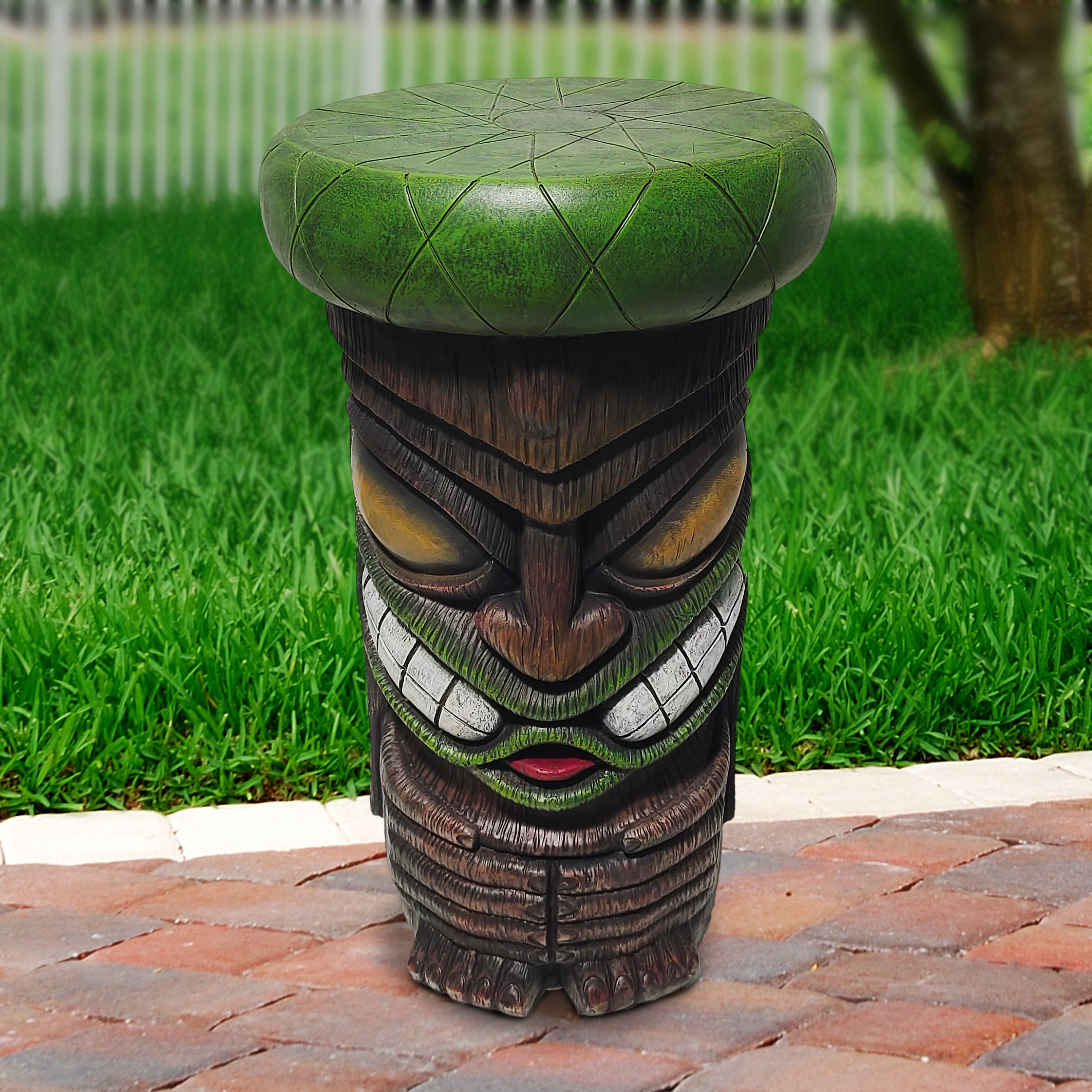 Arlmont & Co. 20-Inch Tiki Garden Stool/Statue - Wayfair Canada