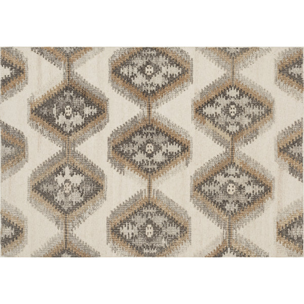 Loloi Rugs Akina Wool Geometric Area Rug in Ivory | Perigold