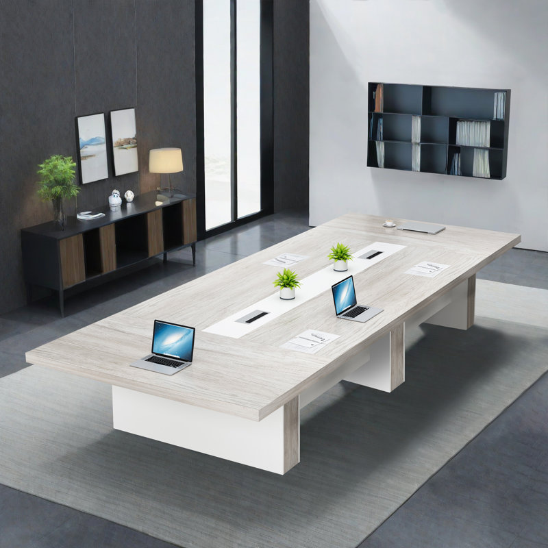 Latitude Run® Searfoss 137.8" Rectangle Conference Table, Large ...