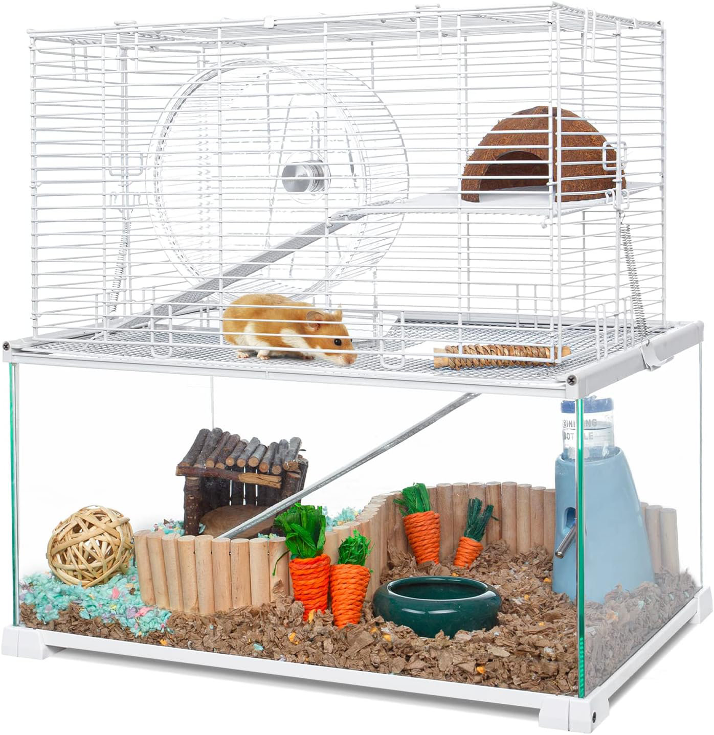 Tucker Murphy Pet邃 3 Tiers Large Hamster Cages Glass Heightened Wire