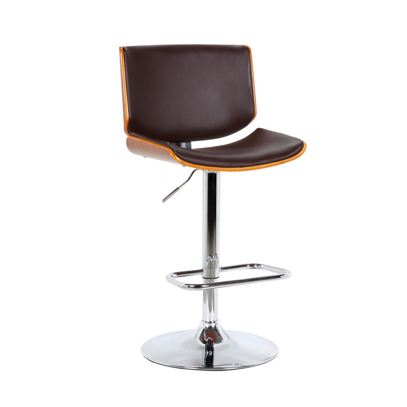 George Oliver Swivel Adjustable Height Extra Tall Bar Stool | Wayfair