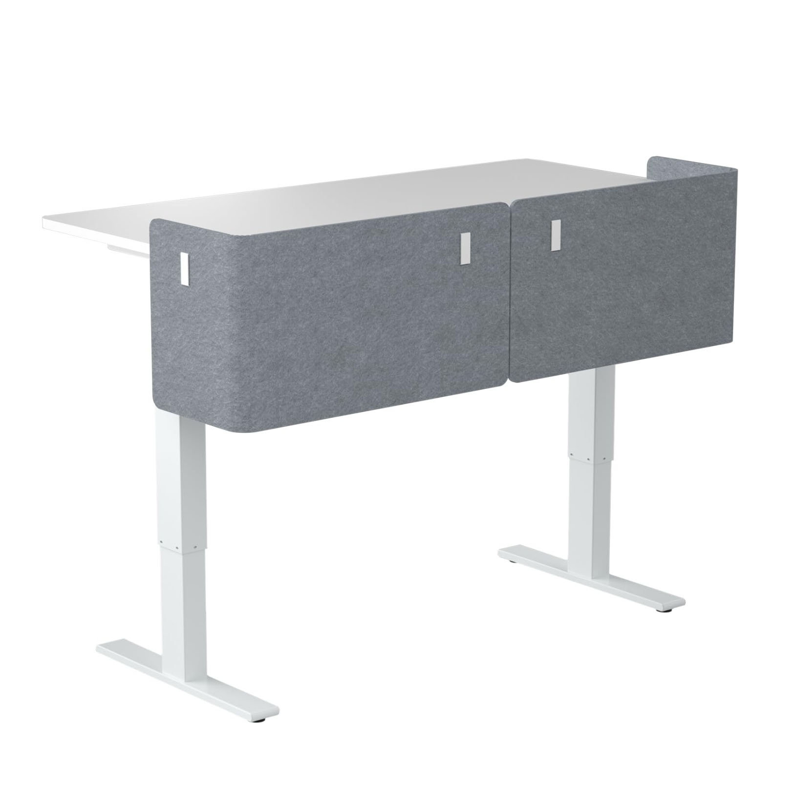 Orblue 2-In-1 Adjustable Desktop & Under Desk Privacy Panel - 2PCS L ...