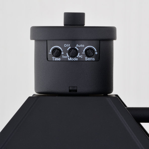 Winston Porter Quinten Aluminum Matte Black Motion Sensor Dusk To Dawn ...