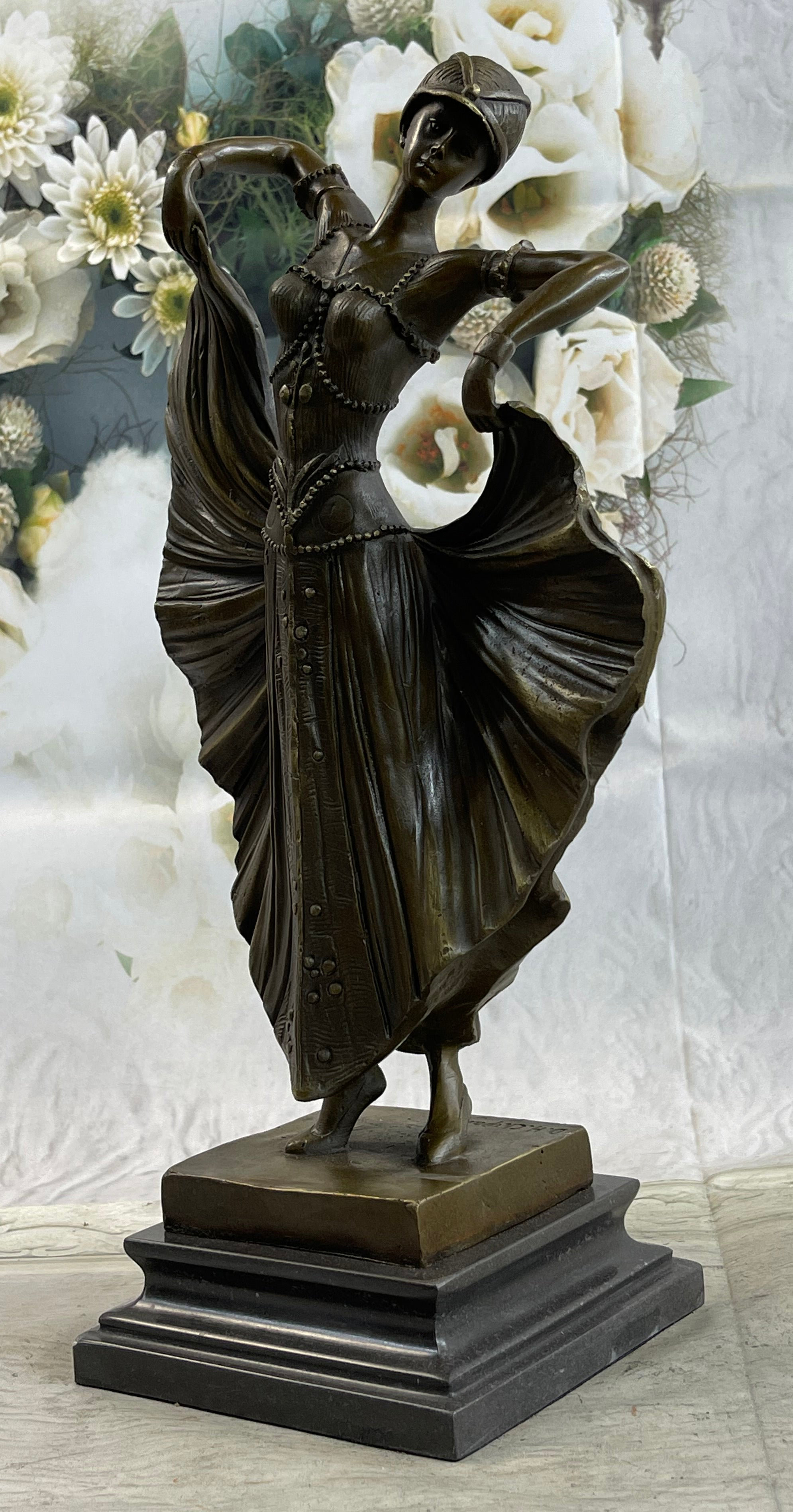 Charlton Home® Pevensie Art Deco Chiparus French Dancer Performer Early ...