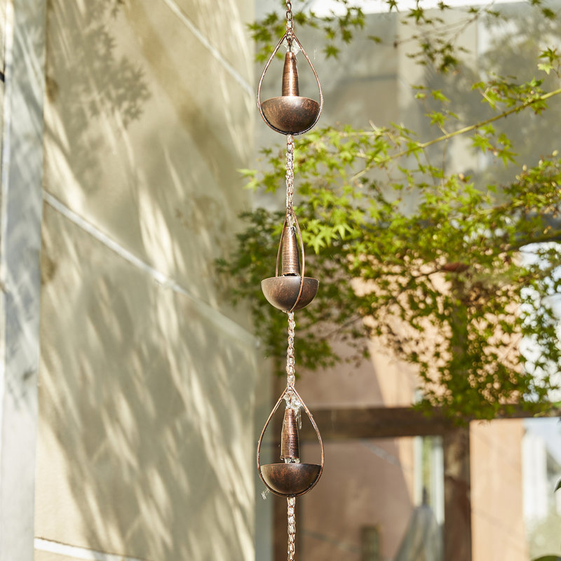 Rosalind Wheeler Calee Metal Rain Chain & Reviews | Wayfair