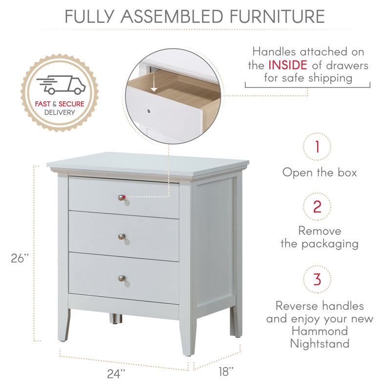 Lark Manor™ Bedroom End Tables Modern Nightstand Bed Side Table End ...