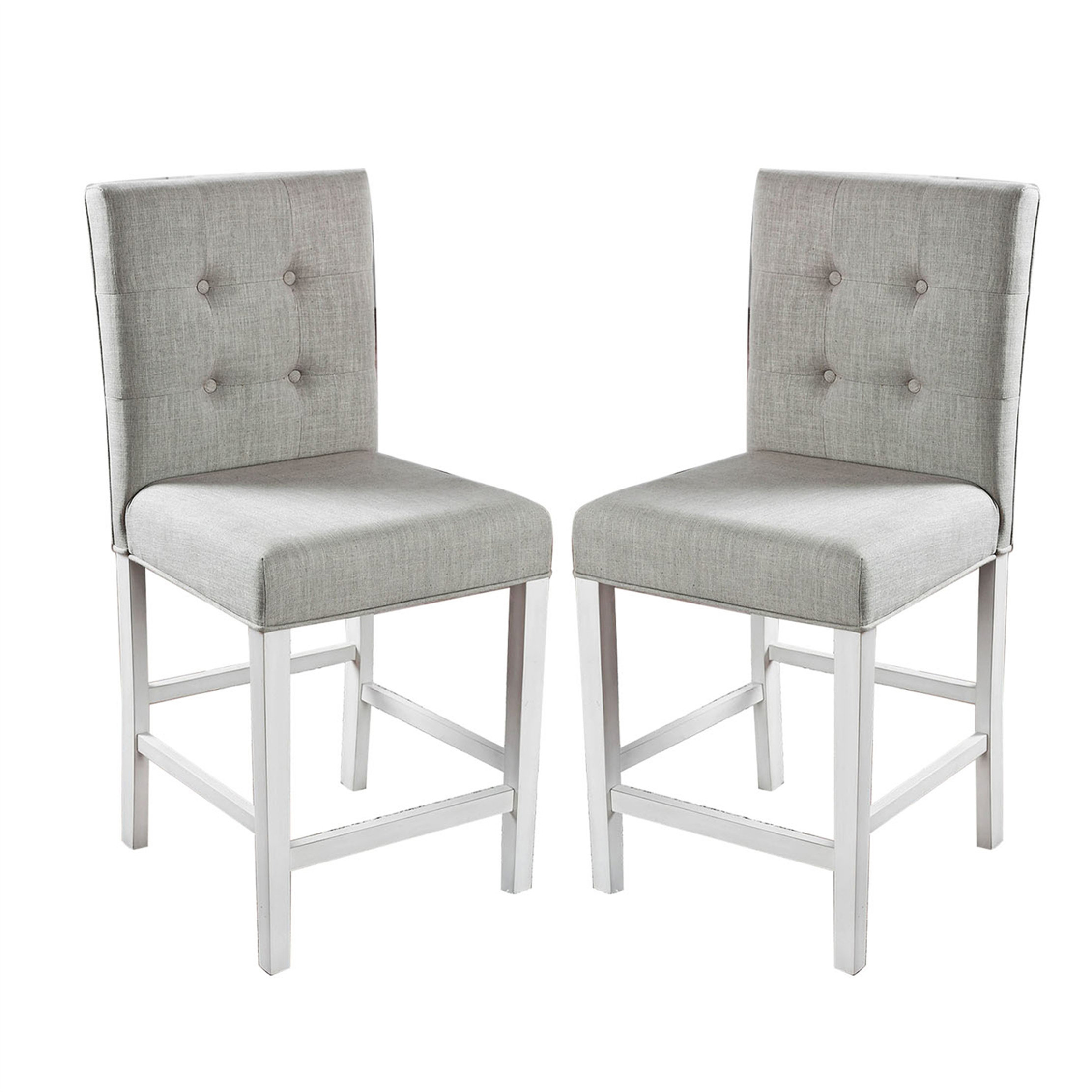 One Allium Way® Rustic Counter Height Chairs Set | Wayfair