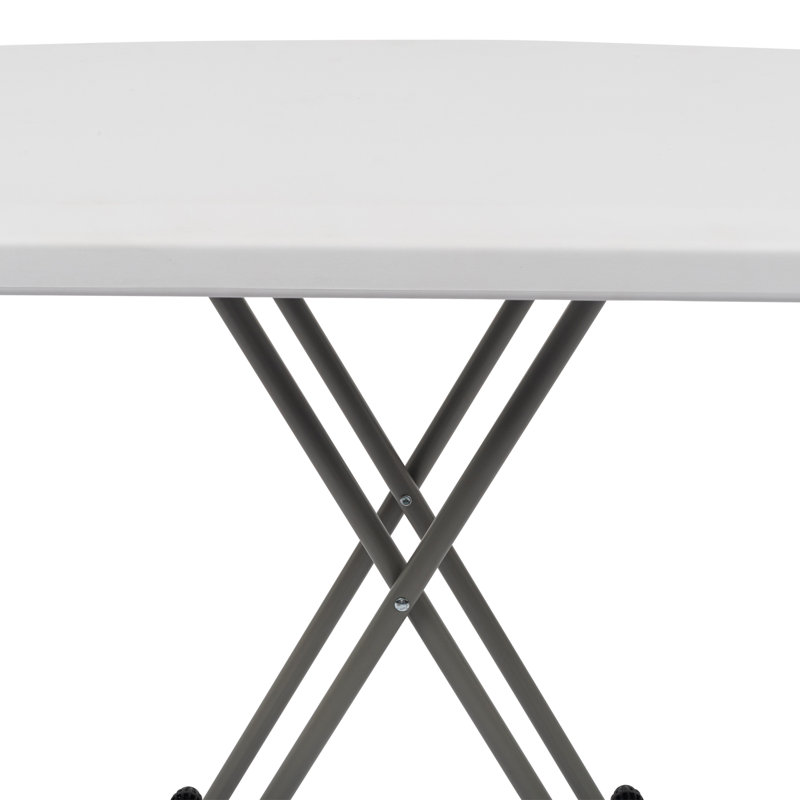 Winado Plastic Adjustable 30" Rectangular Folding Table & Reviews | Wayfair