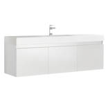 Orren Ellis Atwell 21.62'' Wall Mounted Single Bathroom Vanity with ...